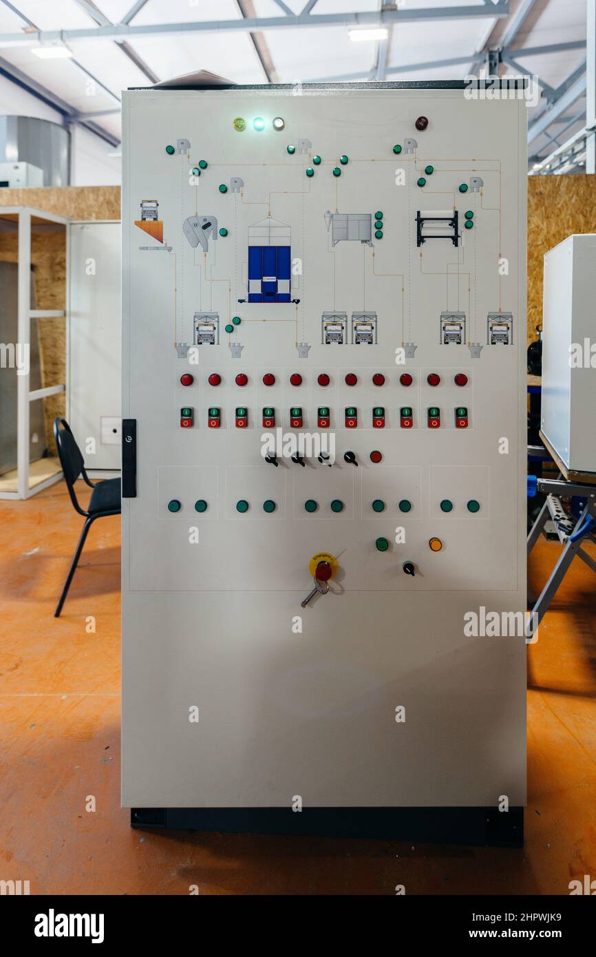 Electrical switchgear cabinet in the switchgear room Stock Photo - Alamy