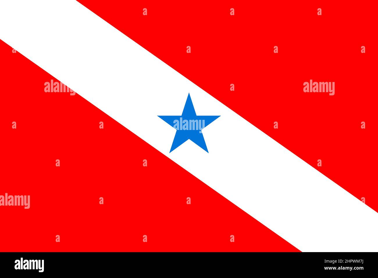 Top view of flag Para, Brazil. Brazilian patriot and travel concept. no ...