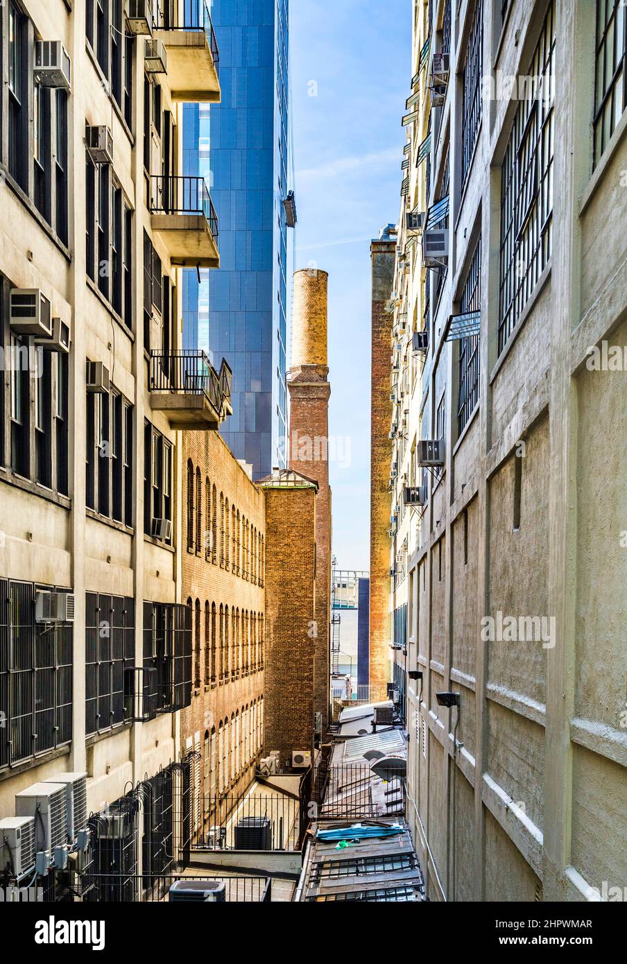 street view to neighborhood Midtown in New York City, USA Stock Photo ...