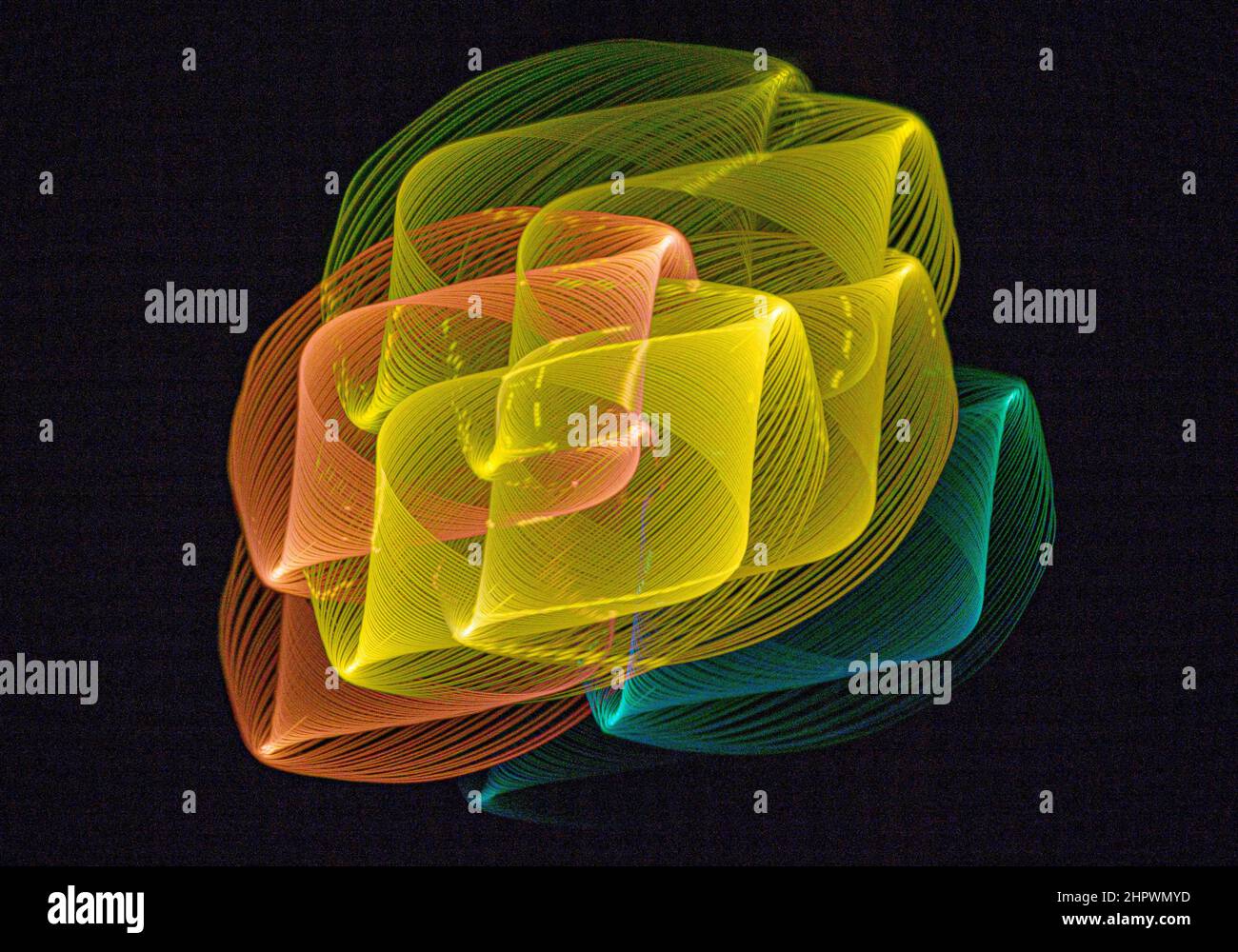 Spinning top, dark background, geometric shape, abstract figures, play ...