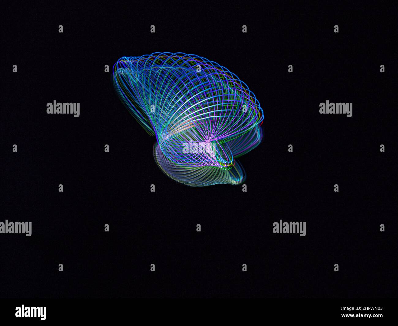 Spinning top, dark background, geometric shape, abstract figures, play ...