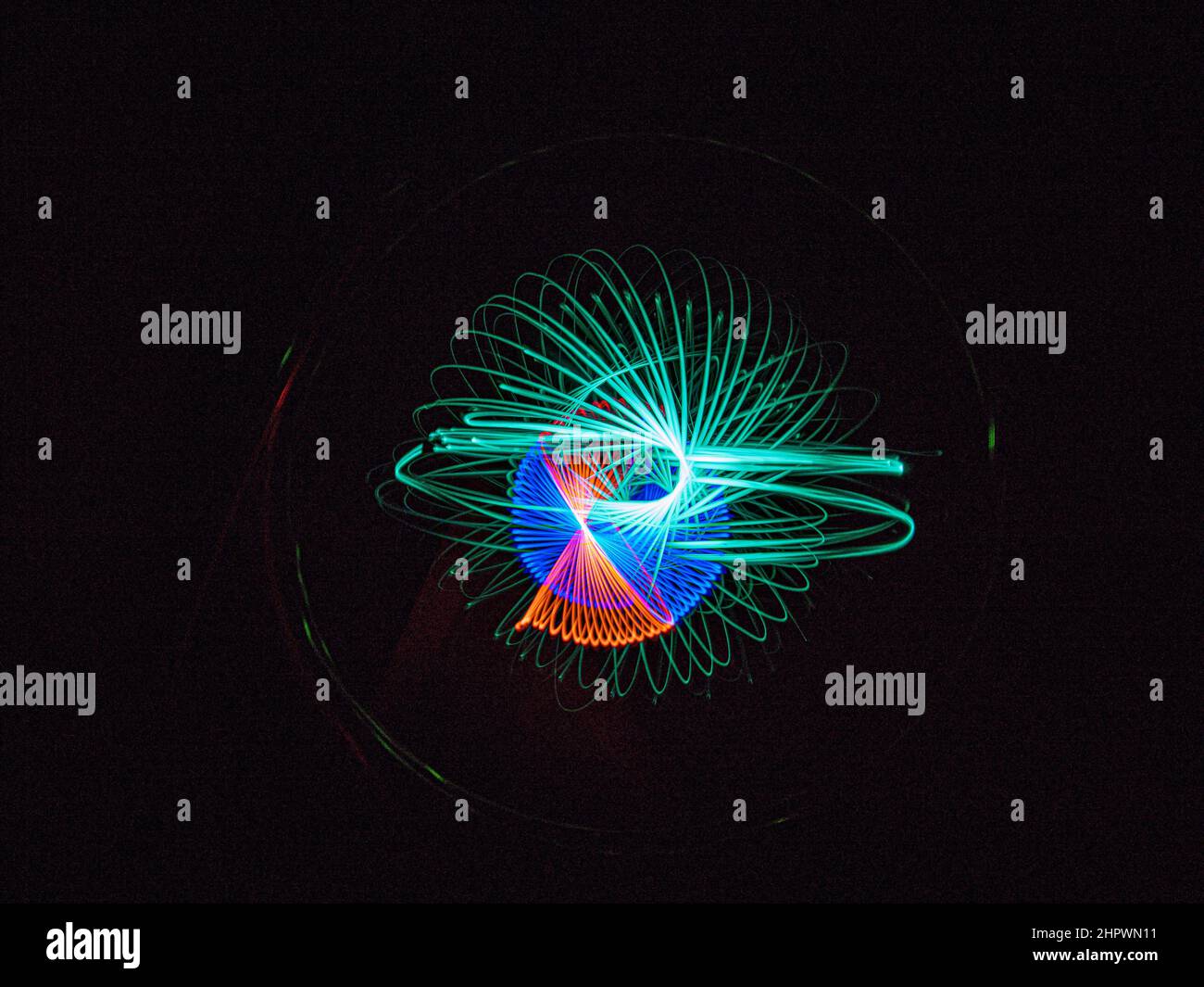 Spinning top, dark background, geometric shape, abstract figures, play ...