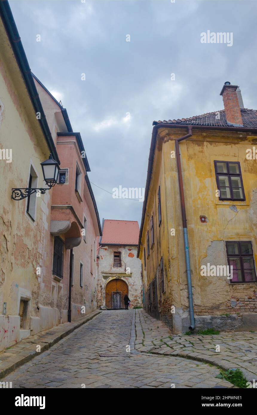 Street in the charming old town of Bratislava, Slovakia Stock Photo - Alamy