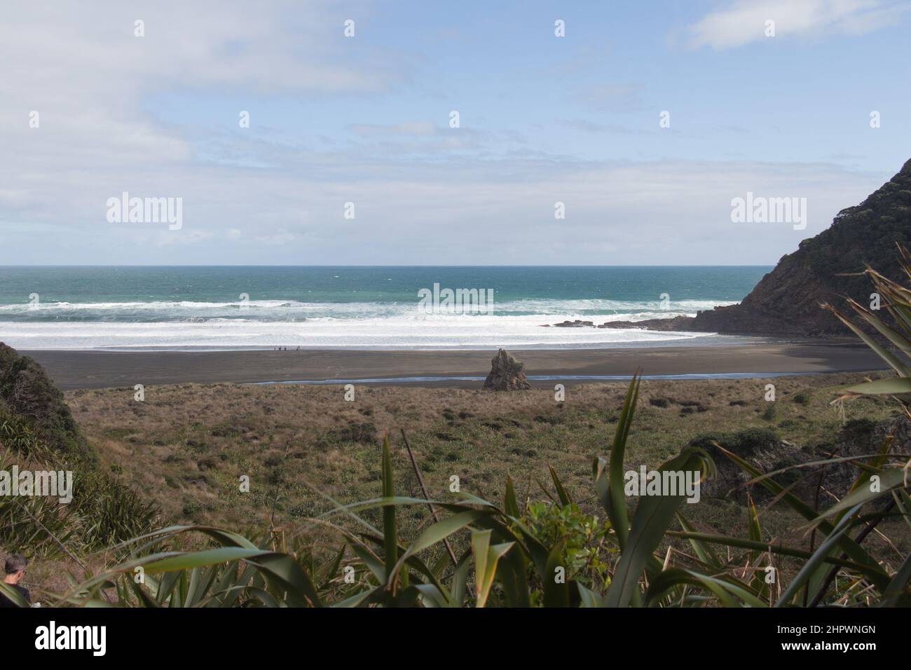 Marine landscape. Waitakere Ranges Regional Park - northern end of ...