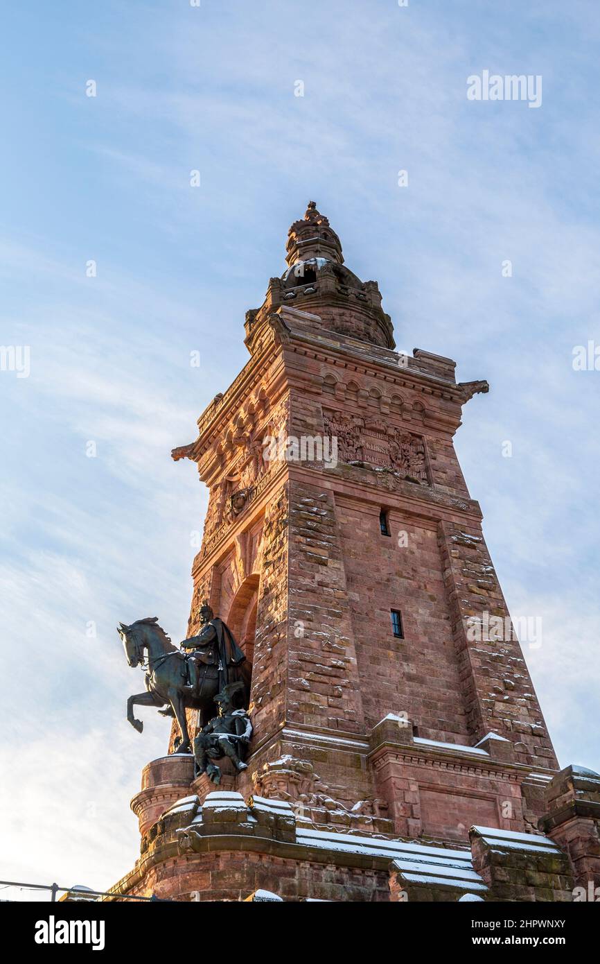 Wilhelm I Monument on Kyffhaeuser Mountain Thuringia, Germany under ...