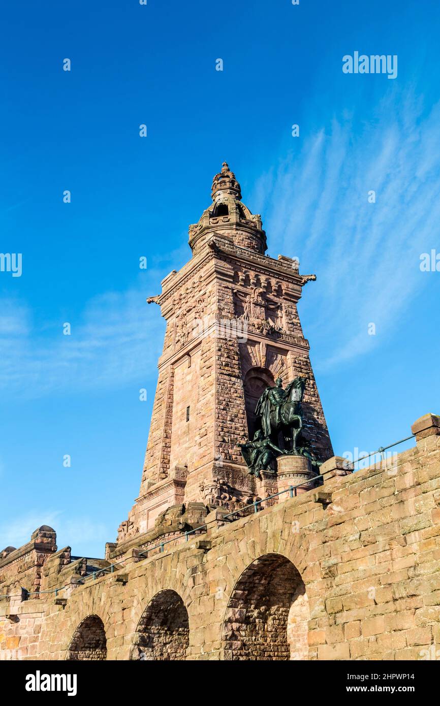 Wilhelm I Monument on Kyffhaeuser Mountain Thuringia, Germany under ...