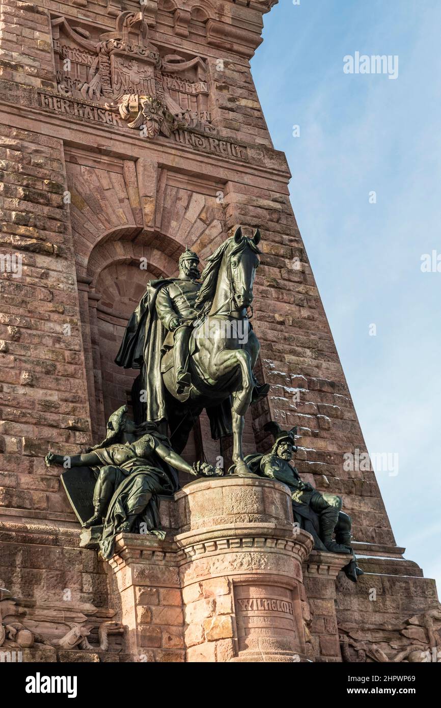 Wilhelm I Monument on Kyffhaeuser Mountain Thuringia, Germany under ...