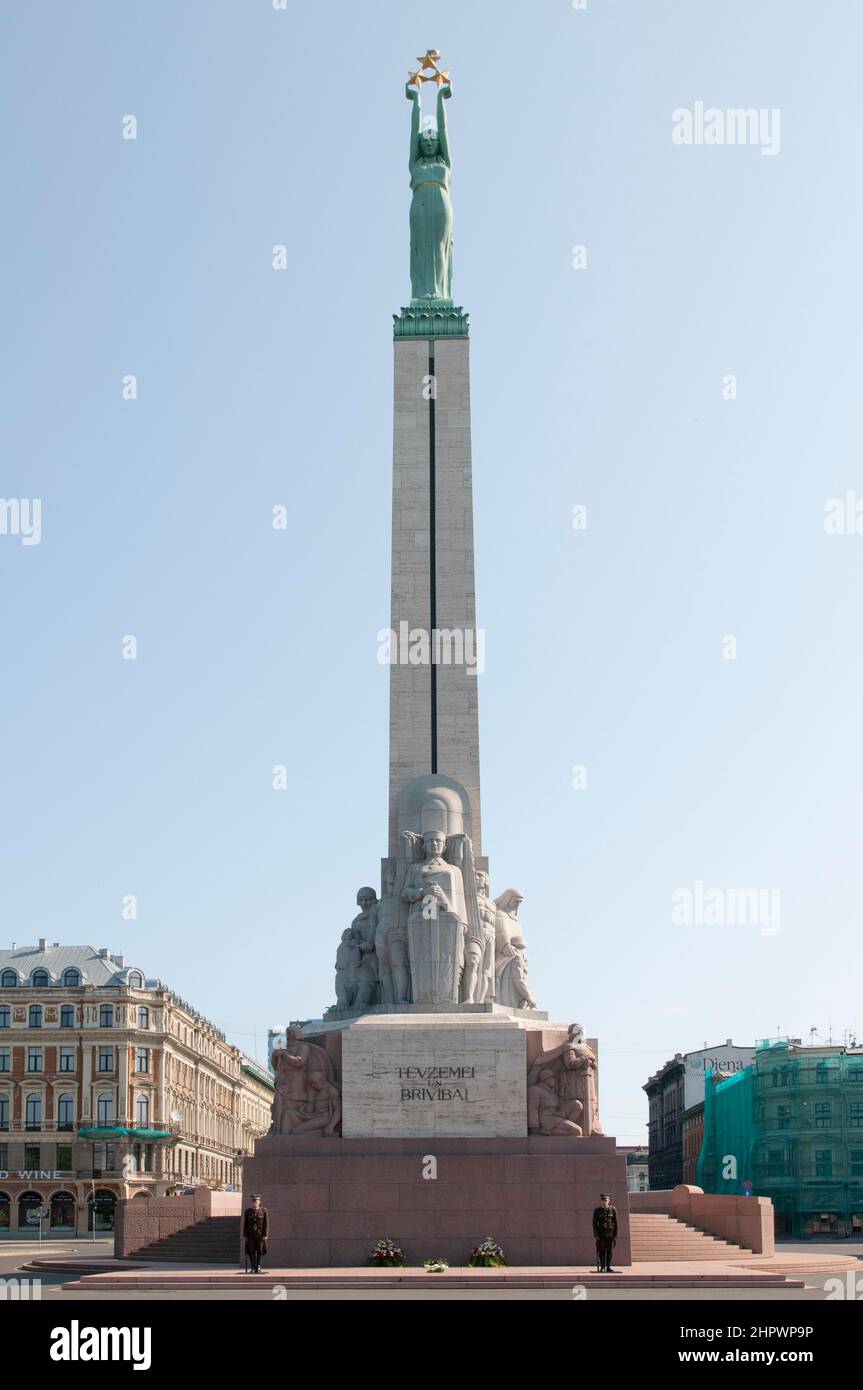 Freedom Monument in Riga, Latvia Stock Photo - Alamy