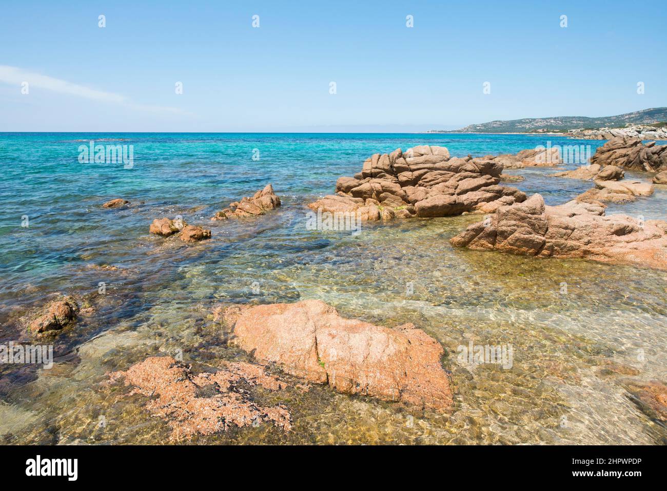 Rocky beach, Tizzano, Corsica, France Stock Photo - Alamy