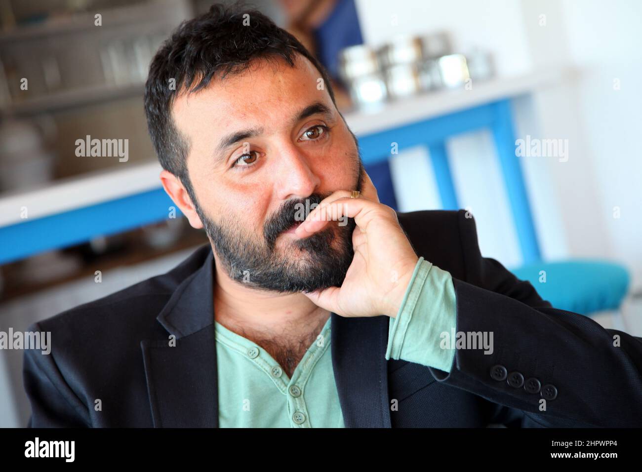 ISTANBUL, TURKEY - OCTOBER 9: Famous Turkish actor, thespian and tv ...