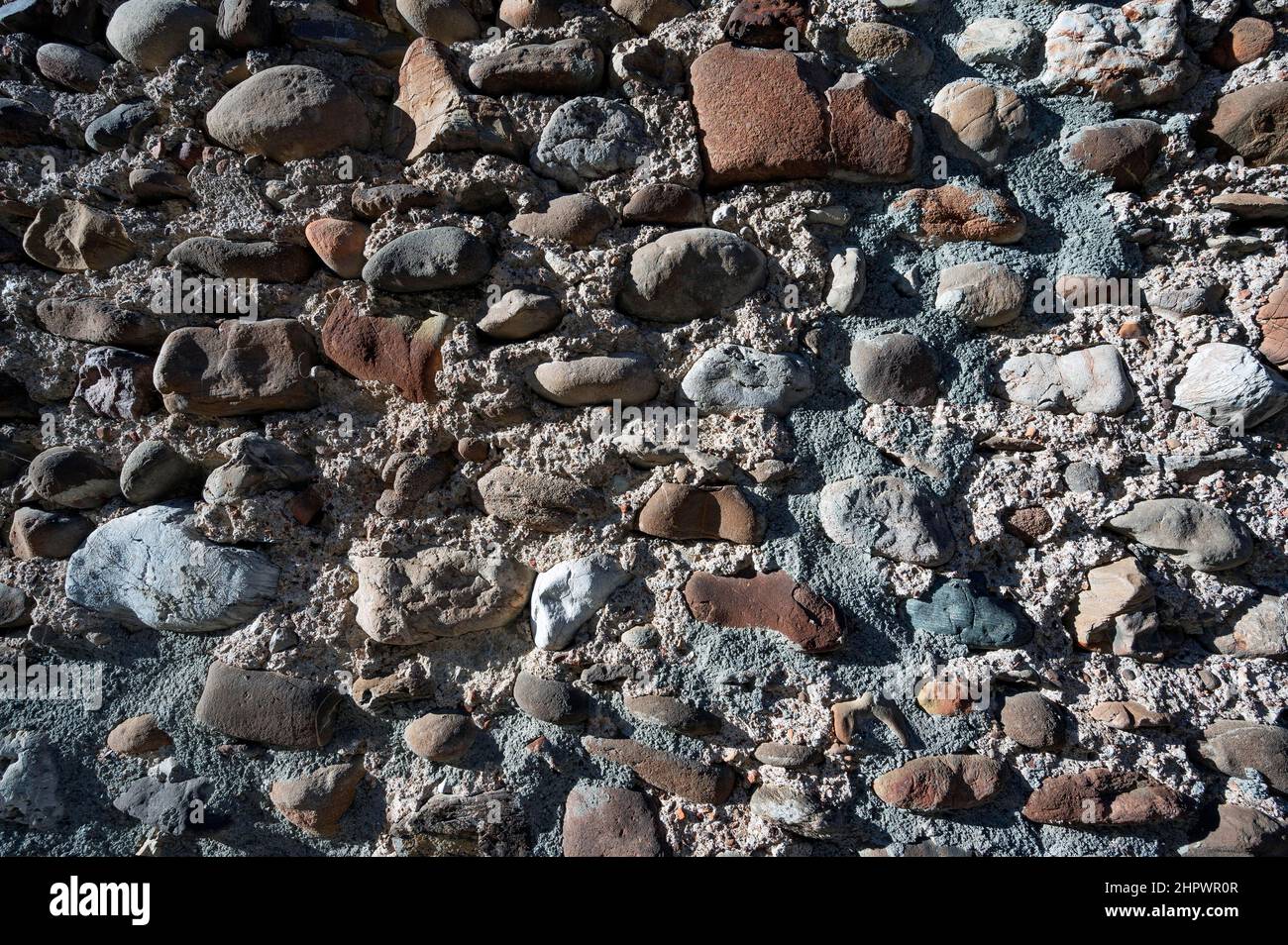 Natural stones in the town wall, Isny, Allgaeu, Bavaria, Germany Stock ...