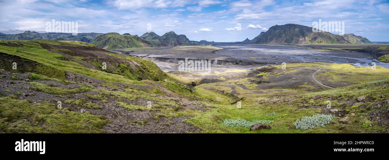 River Landscape, Pakgil, Iceland Stock Photo - Alamy