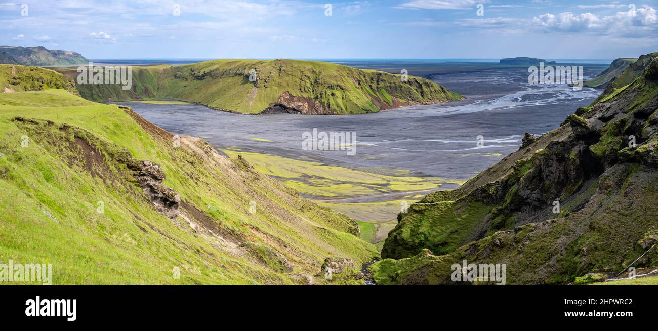River Landscape, Pakgil, Iceland Stock Photo - Alamy