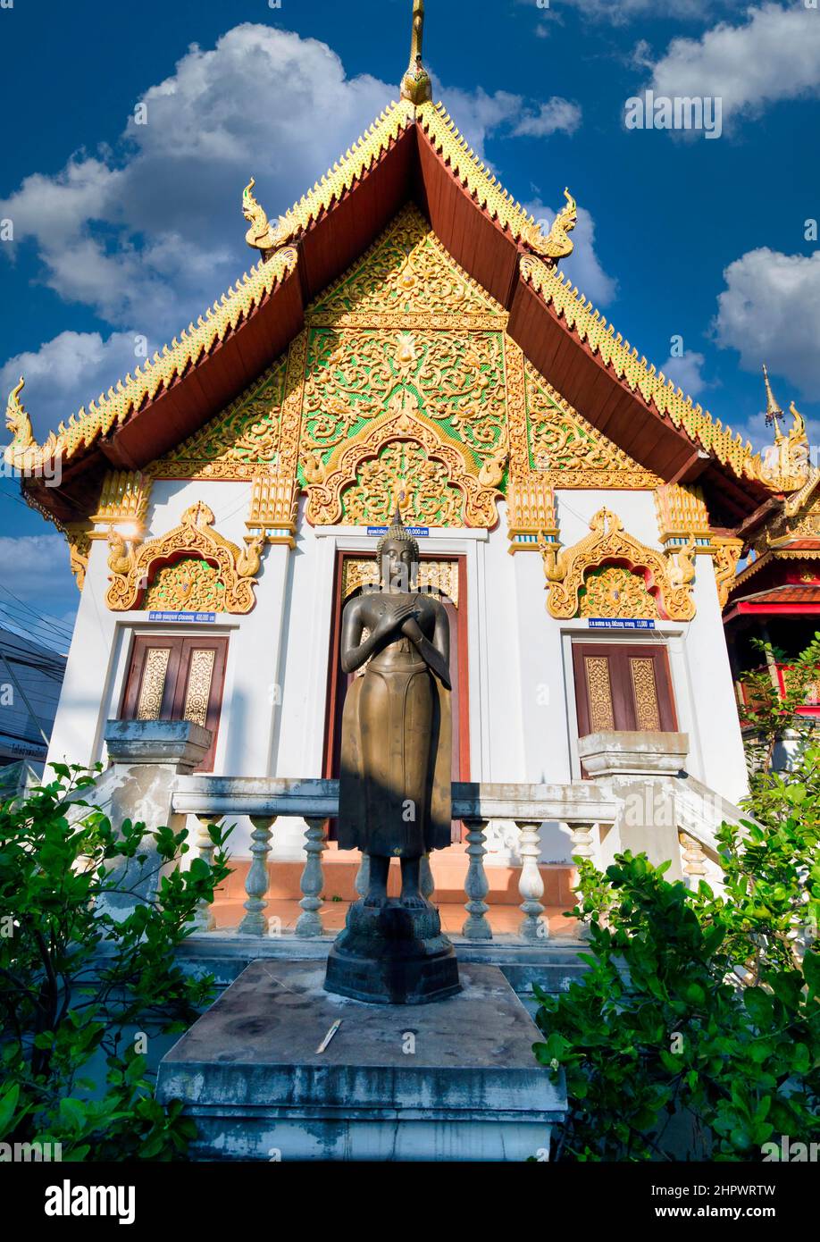 Small Buddhist Temple, Chiang Mai, Thailand Stock Photo - Alamy