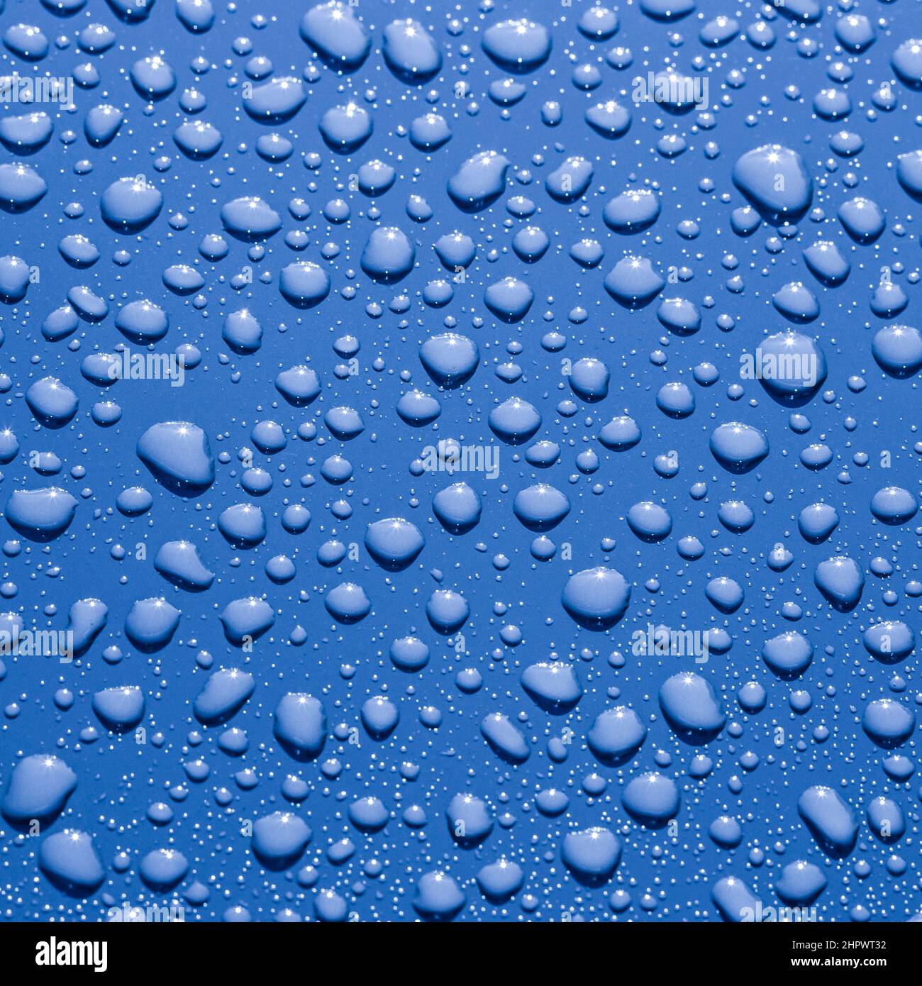 pattern of water drops on a metallic surface Stock Photo - Alamy