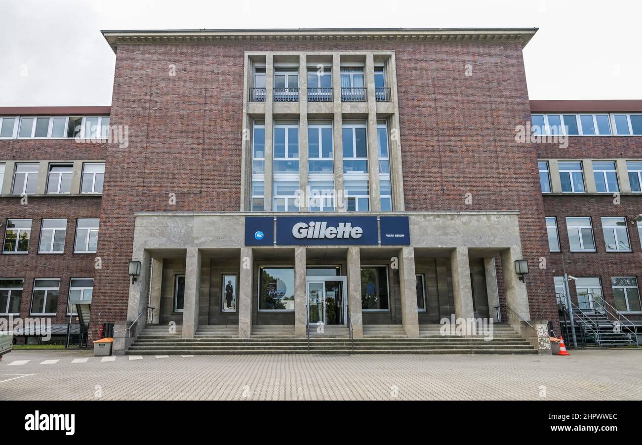 Gillette plant, Oberlandstrasse, Tempelhof, Berlin, Germany Stock Photo ...