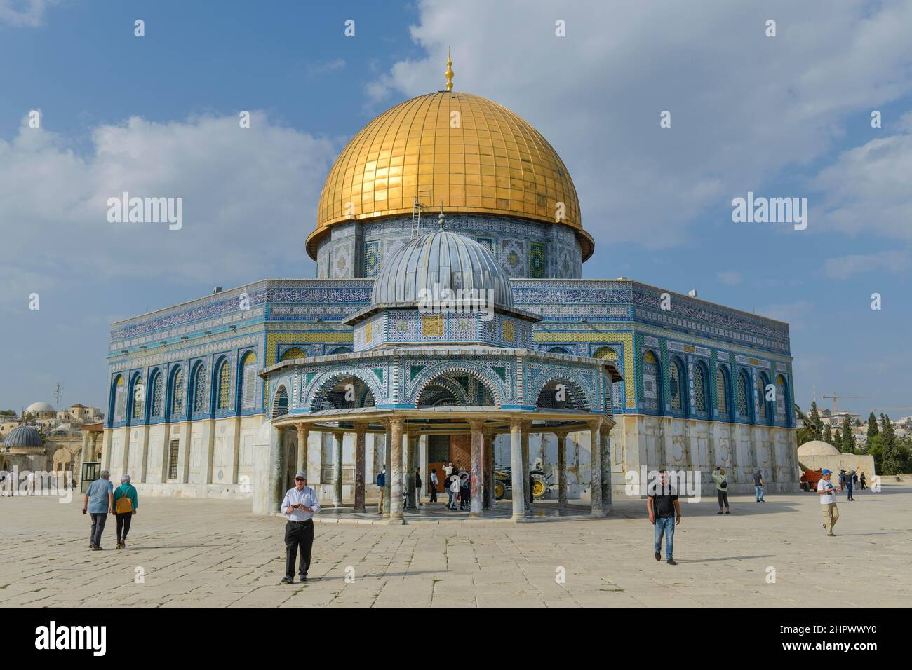 Dome of the Rock with Chain Dome, Temple Mount, Jerusalem, Israel Stock ...