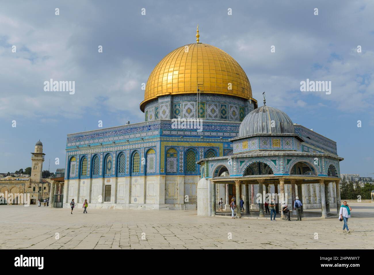 Dome of the Rock with Chain Dome, Temple Mount, Jerusalem, Israel Stock ...