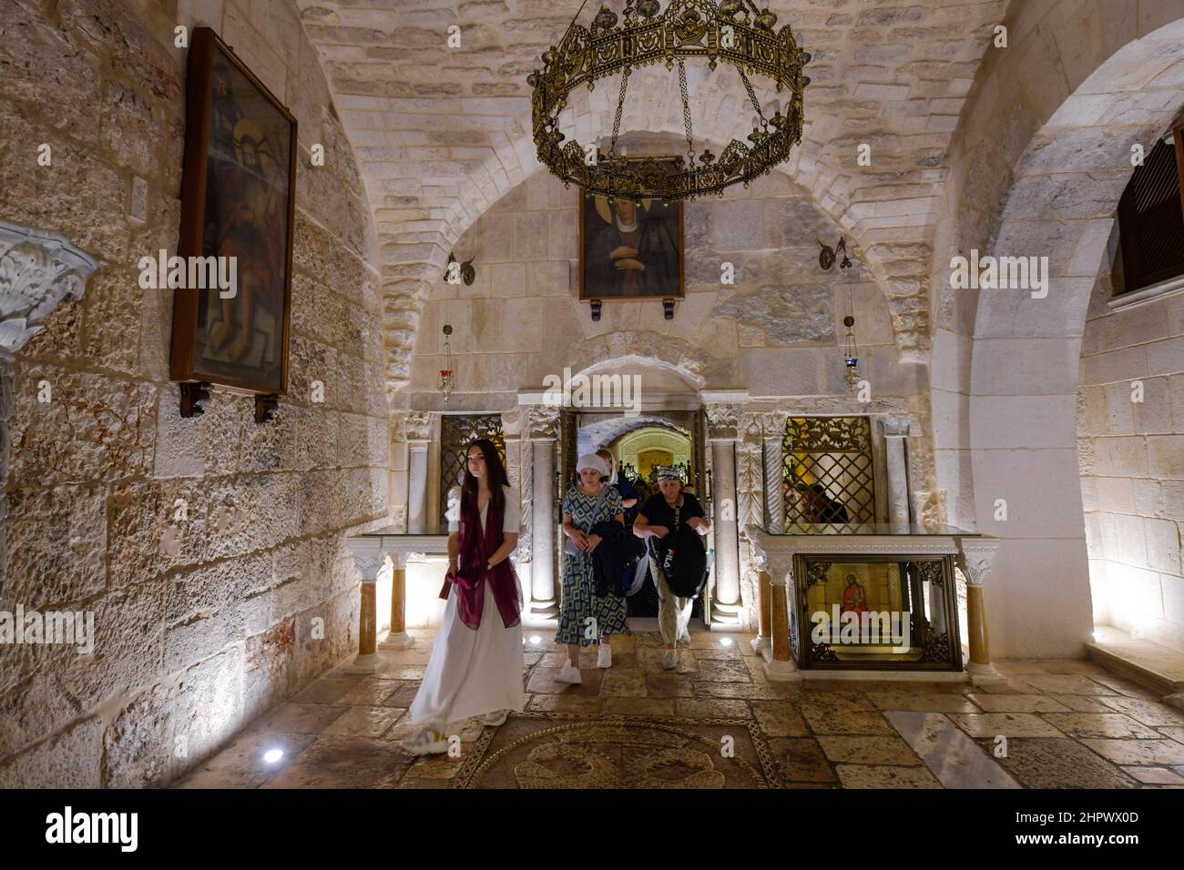Prison Chapel, Church of the Holy Sepulchre, Jerusalem, Israel Stock ...