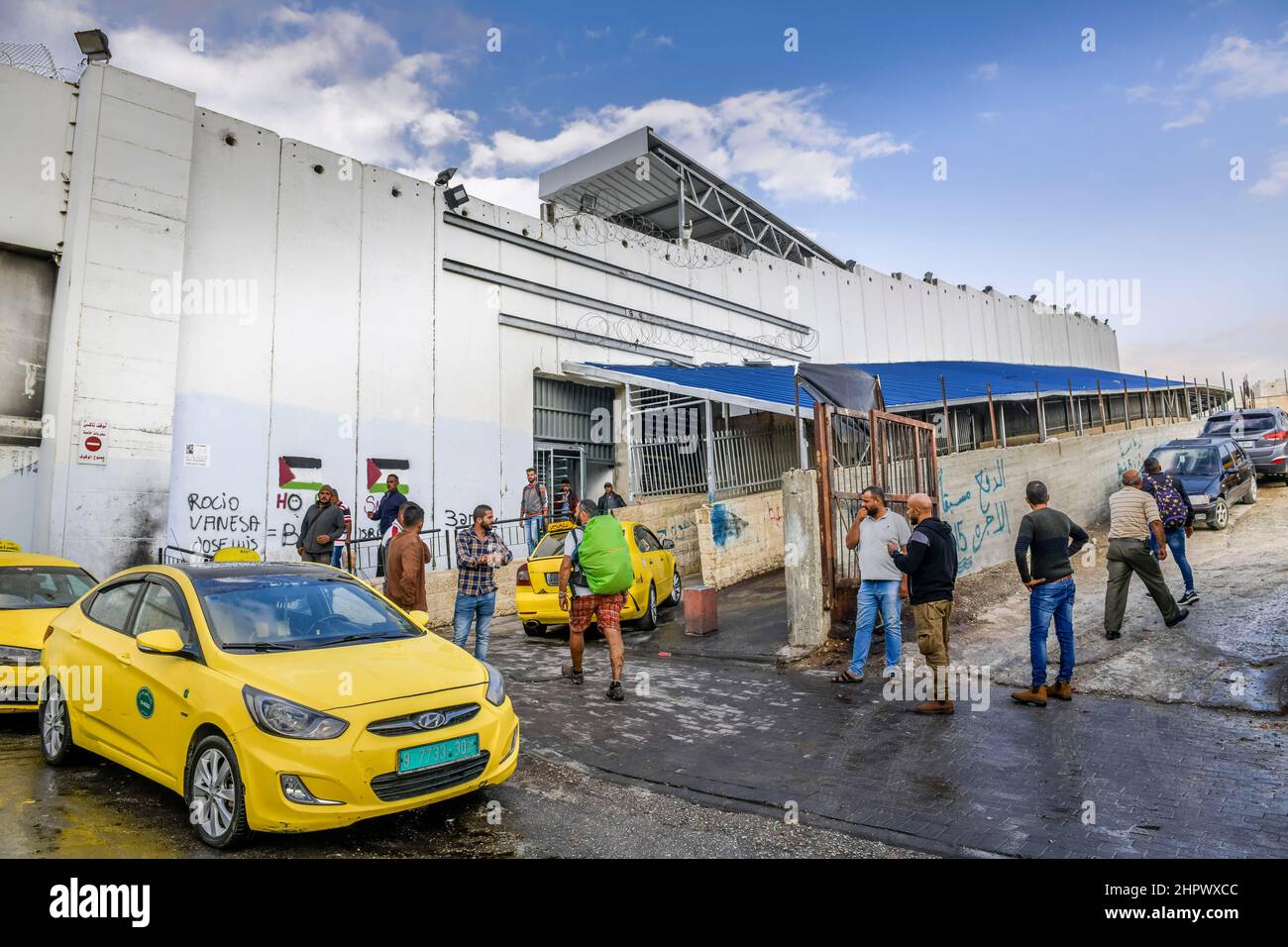 Checkpoint 300, border crossing between Bethlehem, West Bank and ...