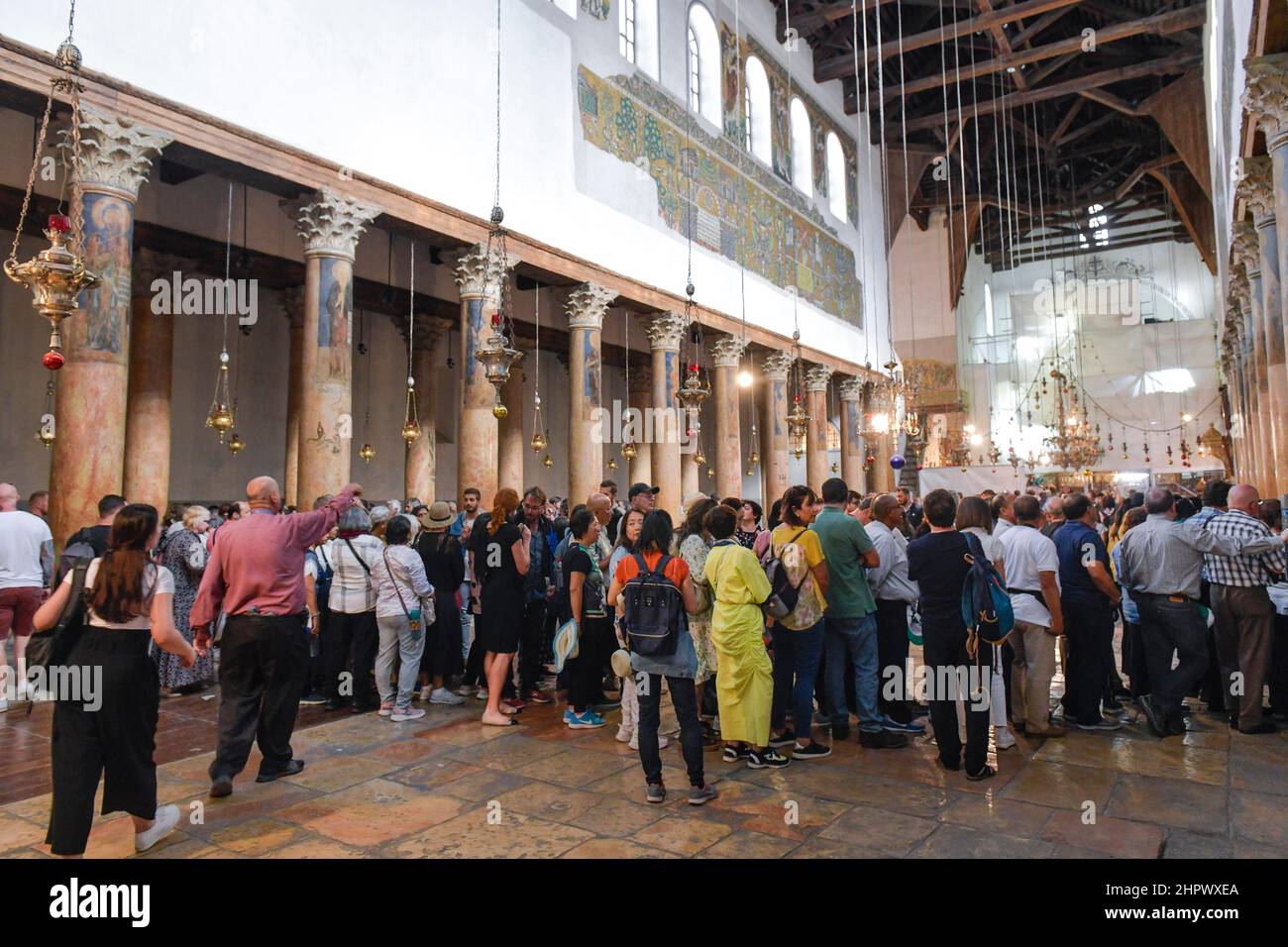 Snake Pilgrim, Church of the Nativity, Bethlehem, Israel Stock Photo ...