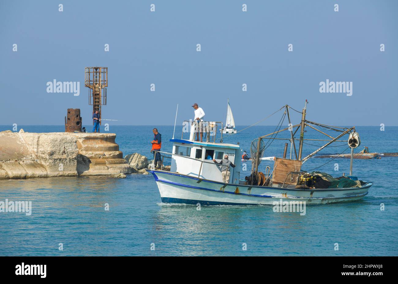 Israeli man fishing hi-res stock photography and images - Alamy
