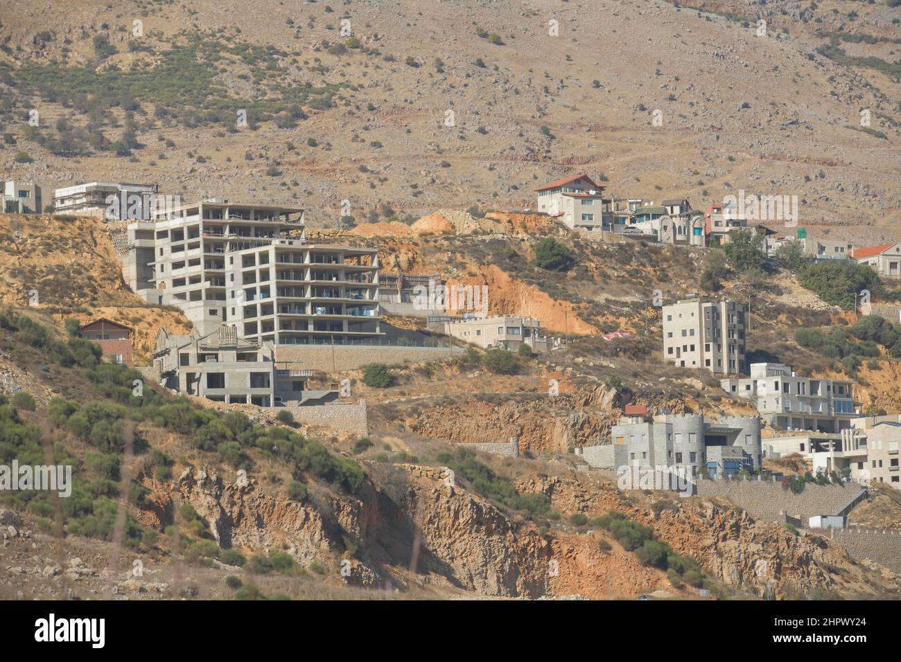 Majdal Shams on Mount Hermon, Golan Heights, Israel Stock Photo - Alamy