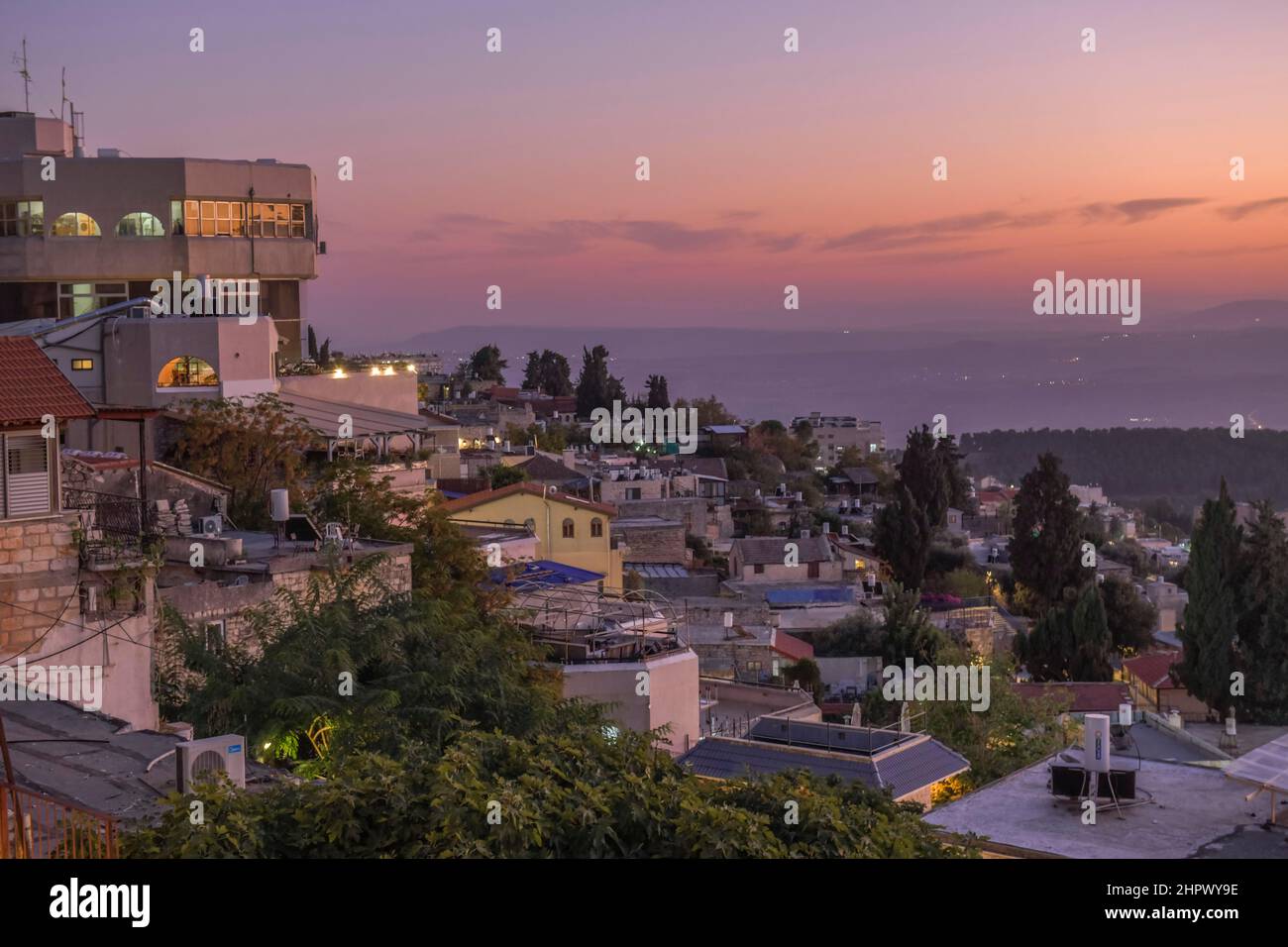 Cityscape, Panorama, Safed, Israel Stock Photo - Alamy