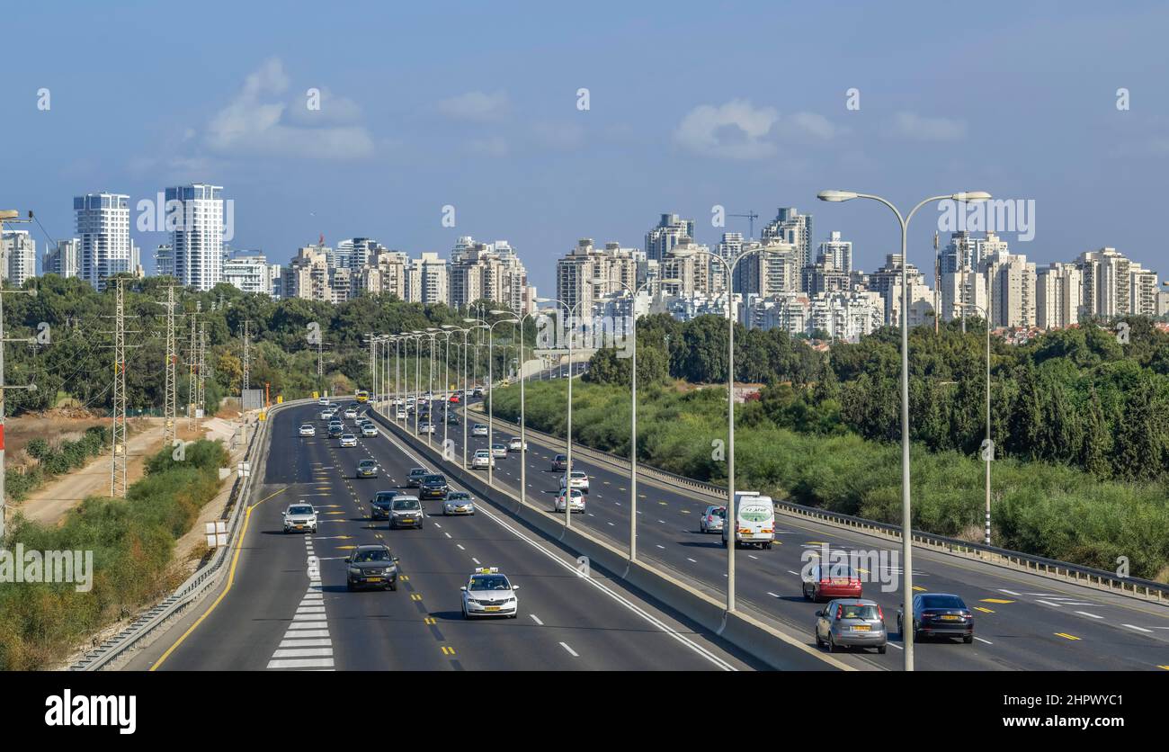 A2 motorway near Netanya, Israel Stock Photo - Alamy
