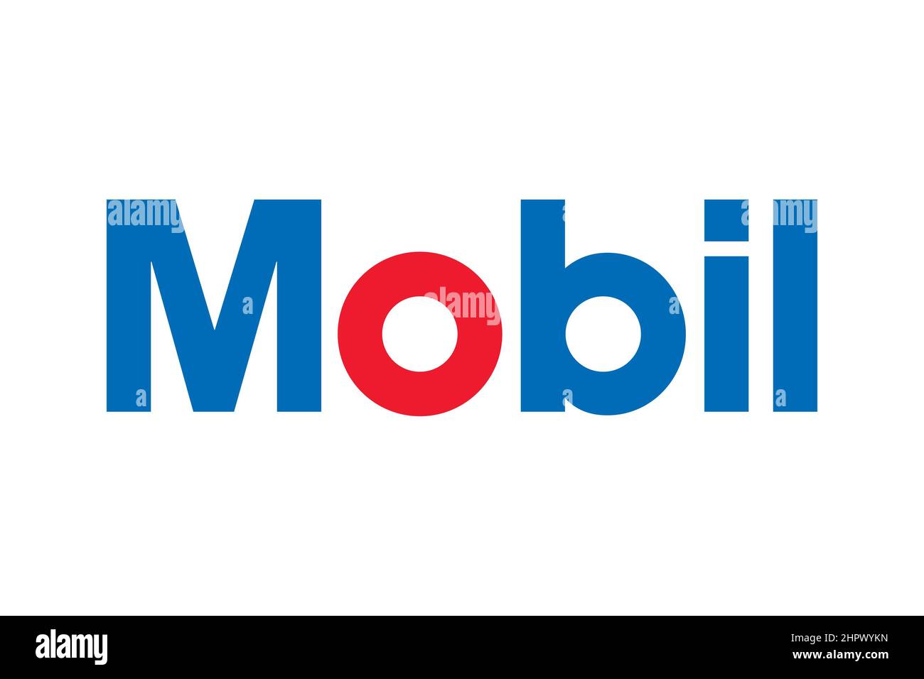 Mobile, White background, Logo, Brand name Stock Photo - Alamy