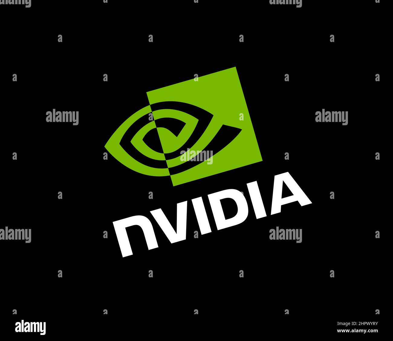 Nvidia Light Vertical, rotated, black background, logo, brand name ...