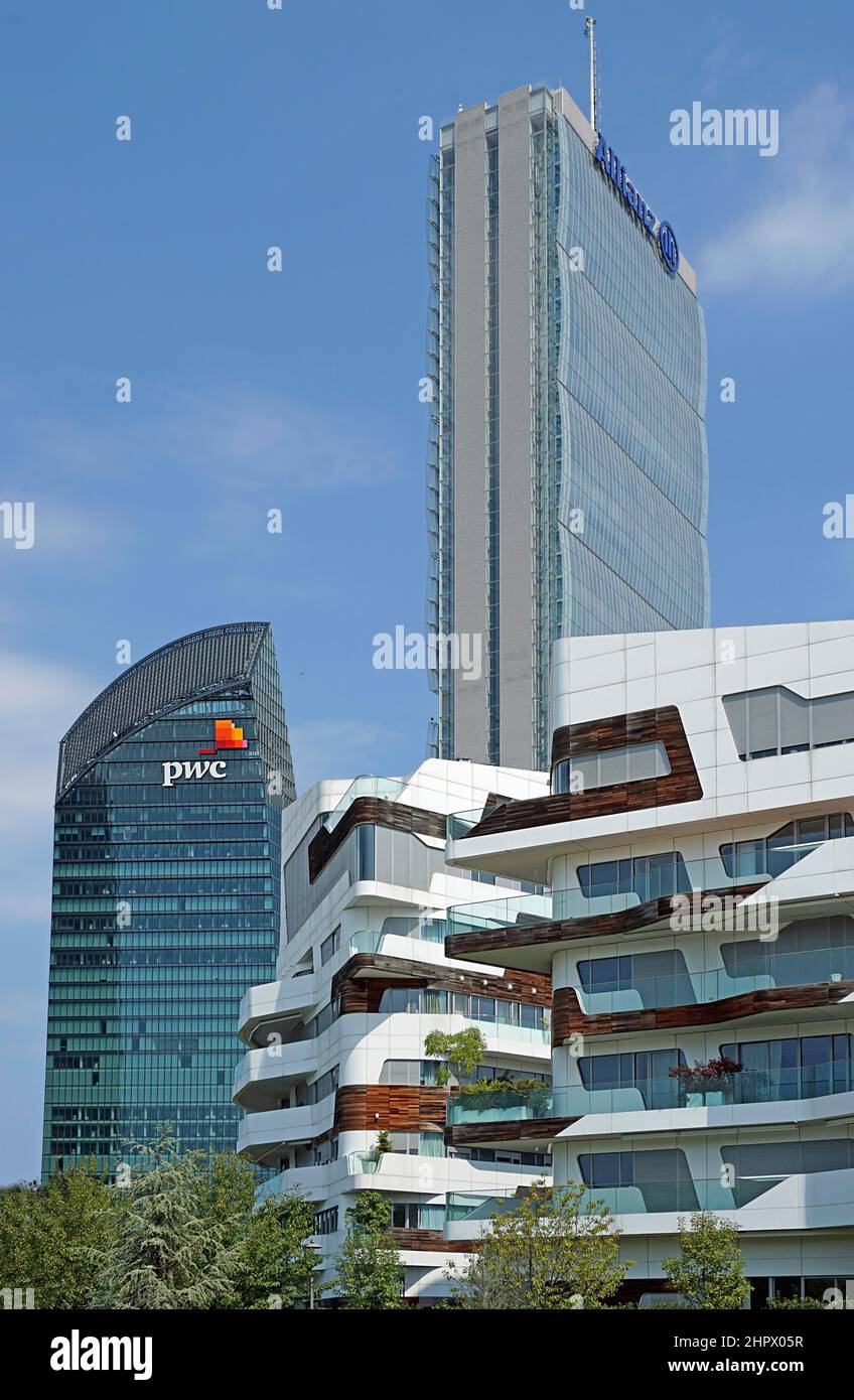 Torre PwC or PricewaterhouseCoopers by Daniel Libeskind, Torre Allianz ...