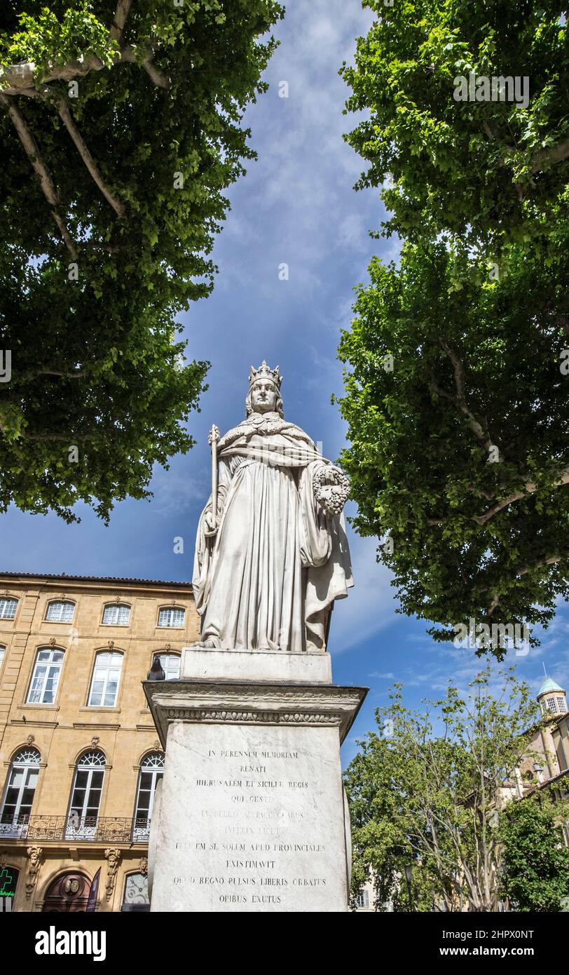famous fountain du Roi Rene in Aix en Provence, France Stock Photo - Alamy