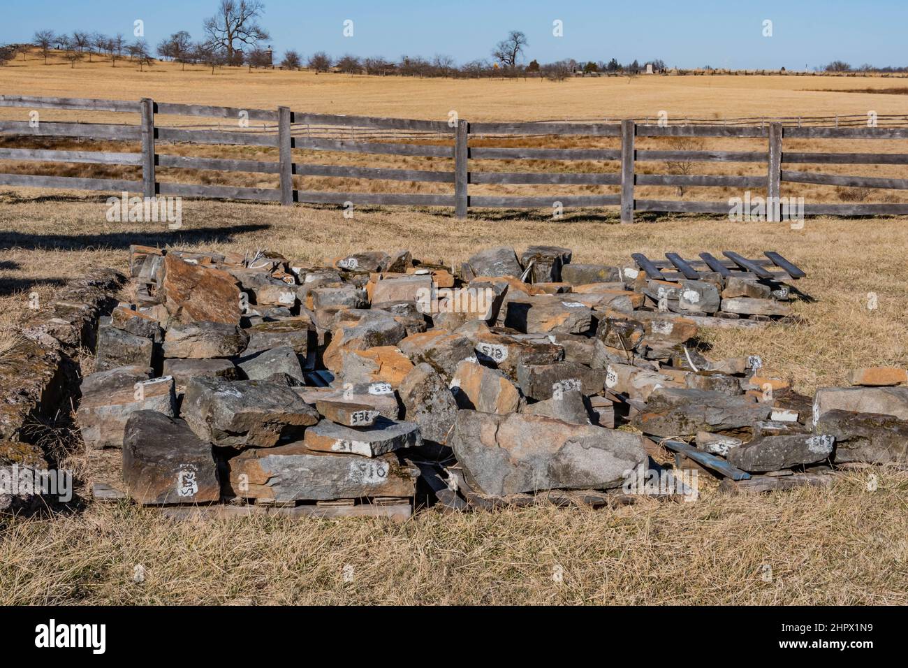 Restoration at the Rose Barn, Gettysburg National Military Park ...