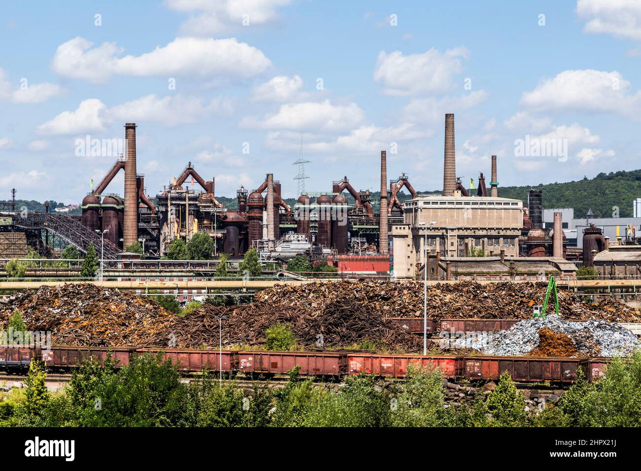 Panorama of Volklingen Ironworks in Saar, Germany Stock Photo - Alamy