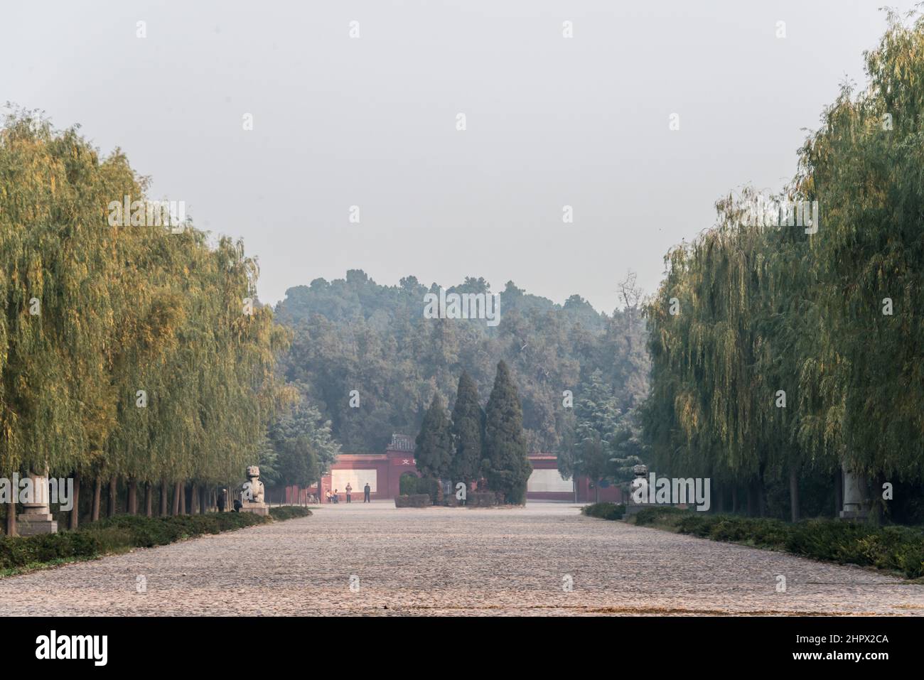 LUOYANG, CHINA - Tomb of Emperor Guangwu of Han. a famous Historic Site ...