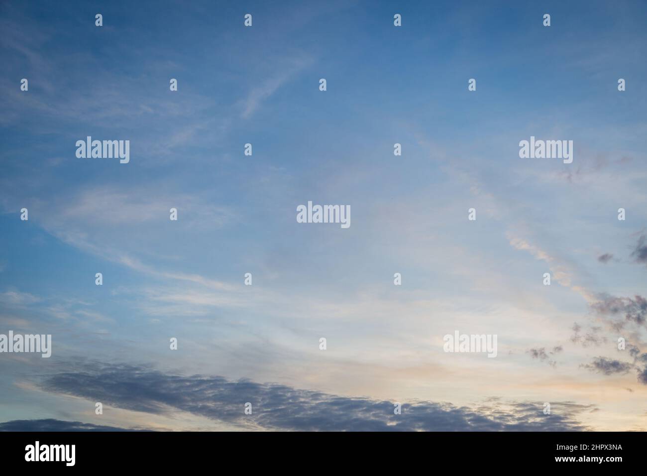 Sky and clouds before sunset background Stock Photo - Alamy