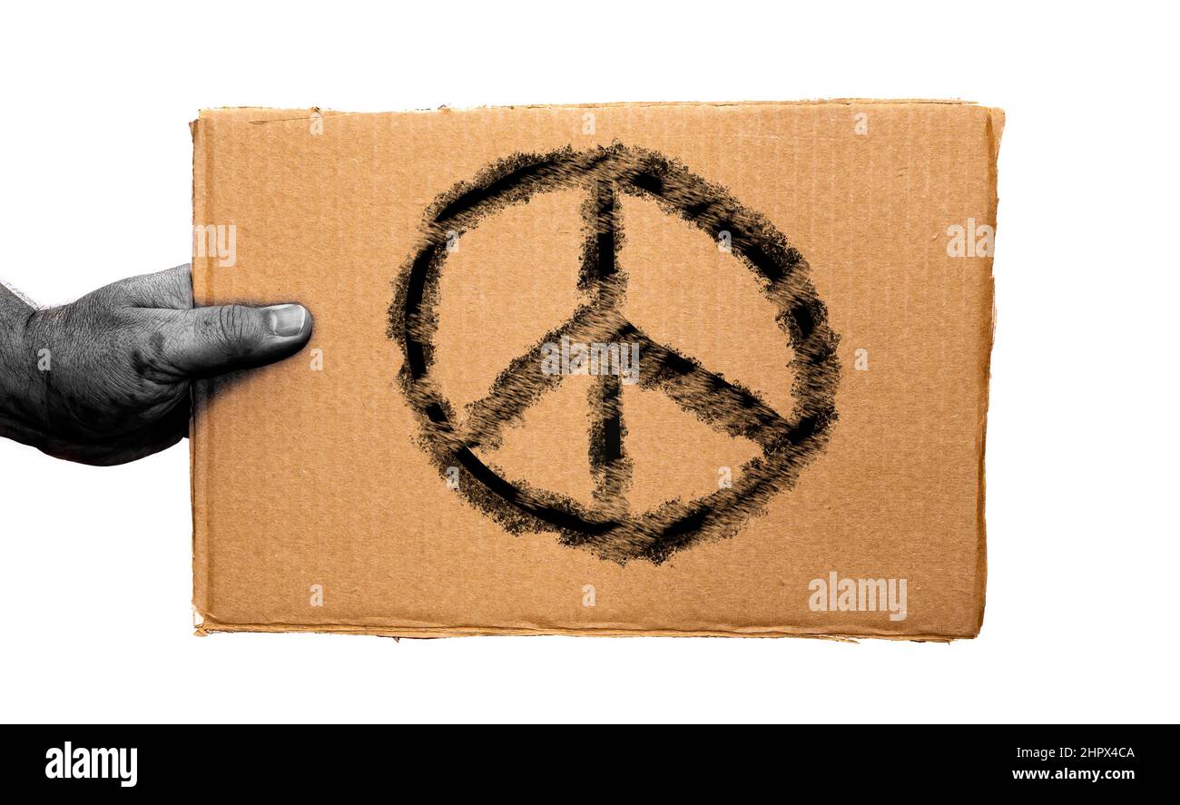 Man holding peace sign hi-res stock photography and images - Alamy