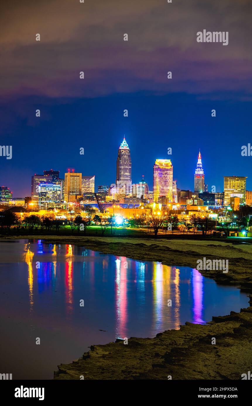 Cleveland Ohio SKyline Stock Photo - Alamy