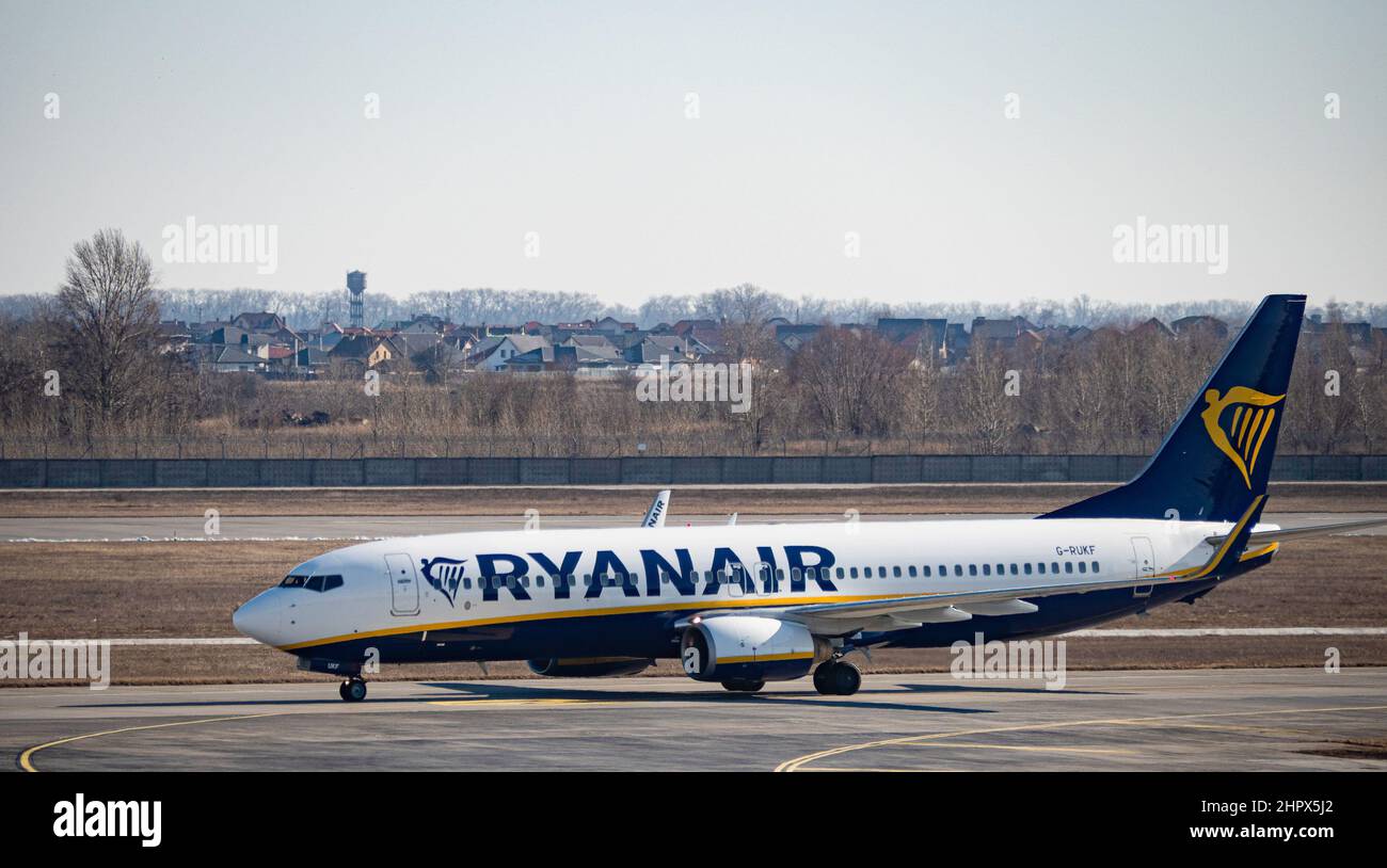Rayan Boeing 737-8AS (WL) with registration G-RUKF aircraft at Boryspil ...