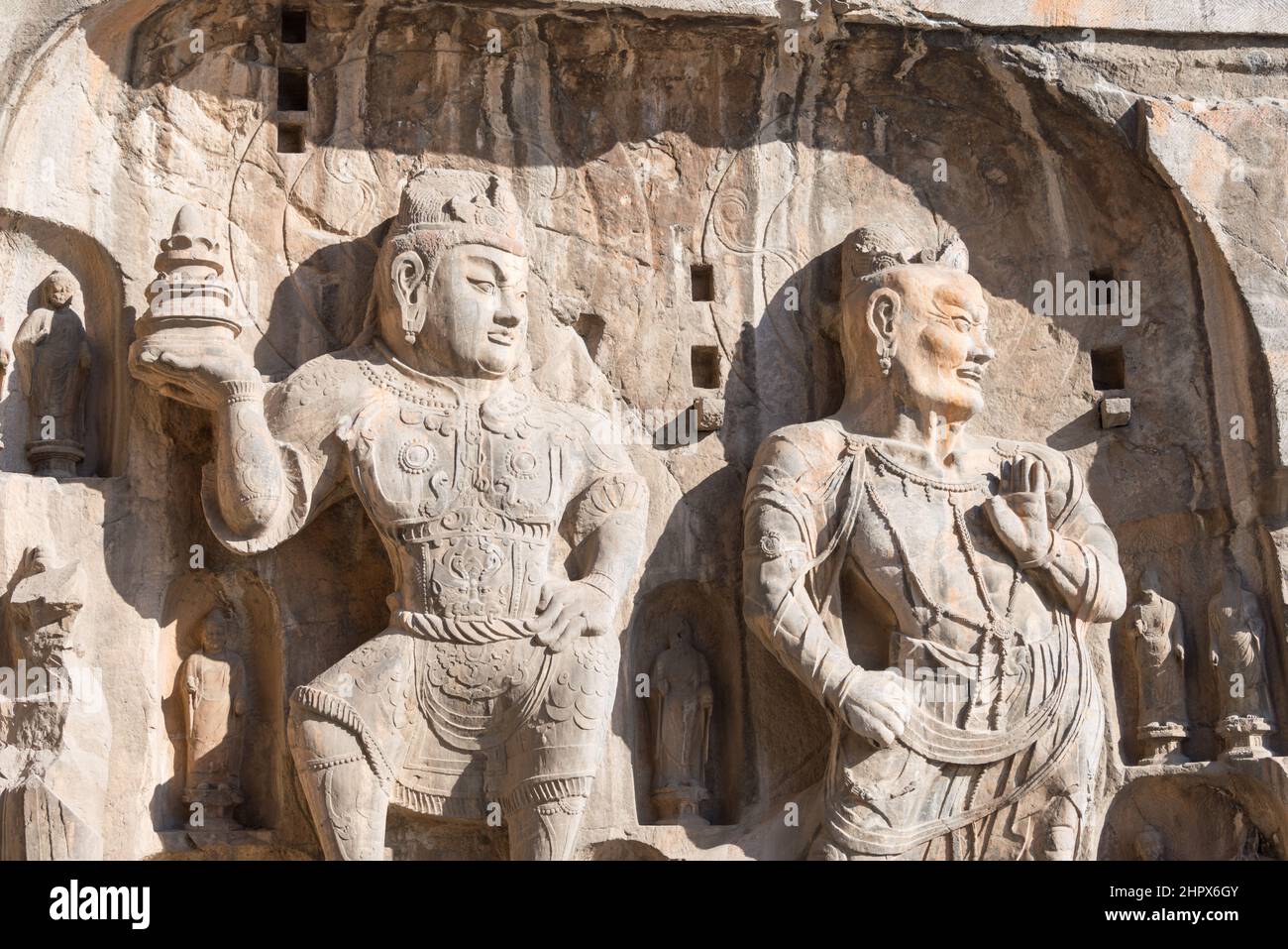 LUOYANG, CHINA - Longmen Grottoes. UNESCO World heritage site in ...