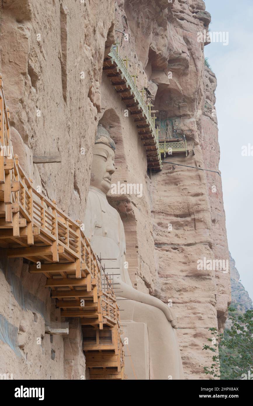 LANZHOU, CHINA - Buddha Statues at Bingling Cave Temple(UNESCO World ...