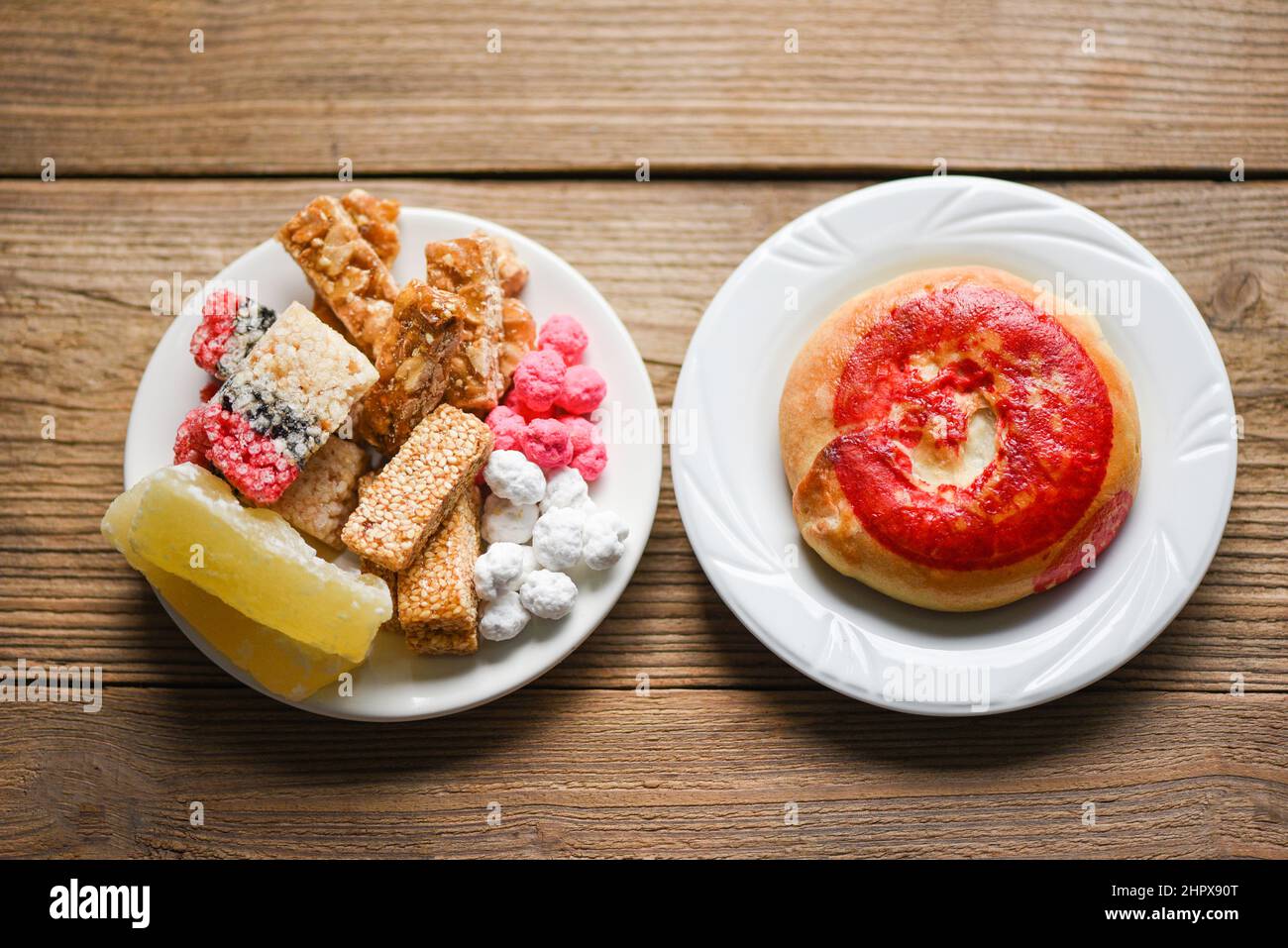 Chinese desserts, Snack mix nuts candies sweets sugar sliced nuts ...