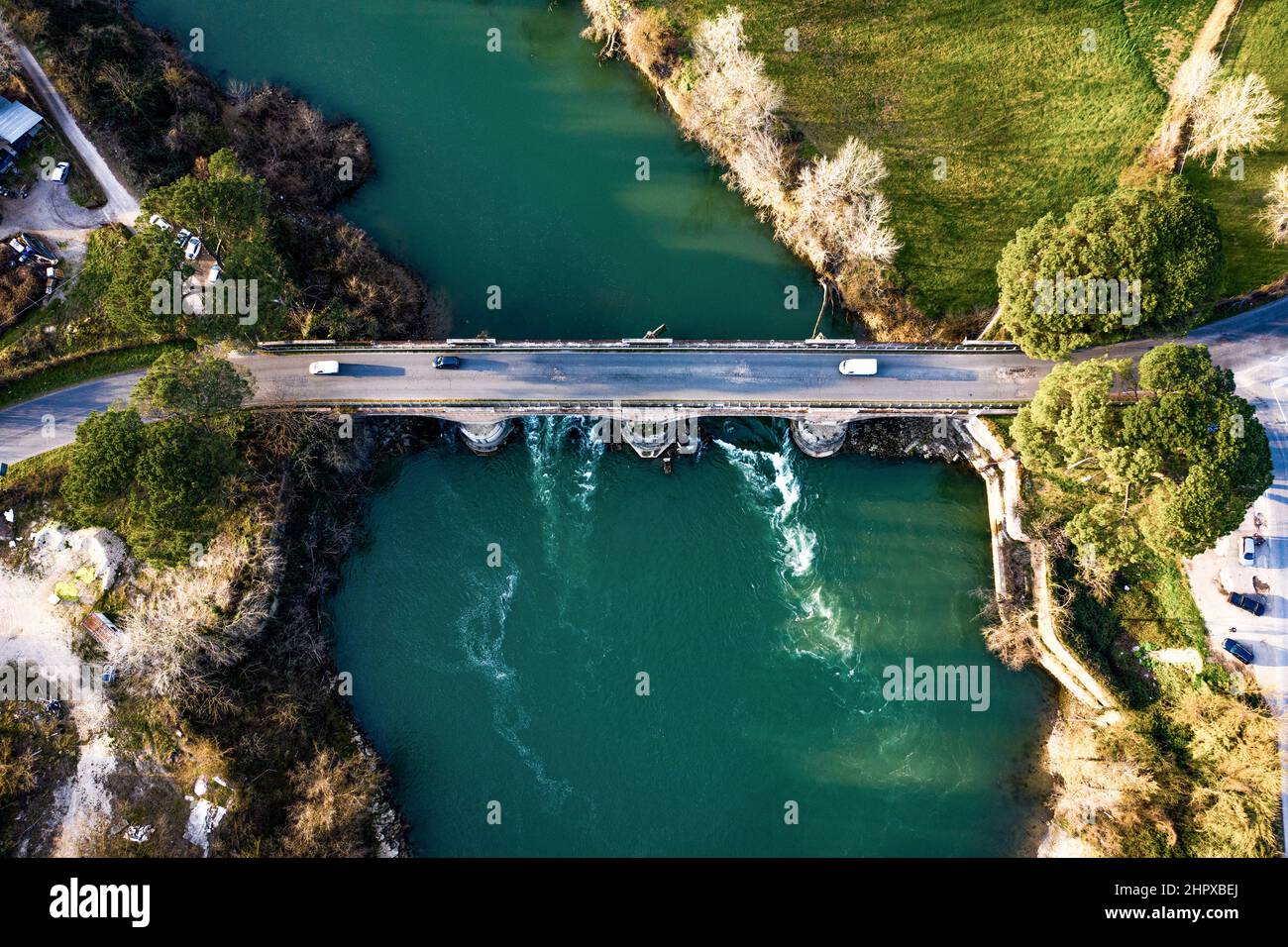 Bridge on Tevere River Stock Photo - Alamy