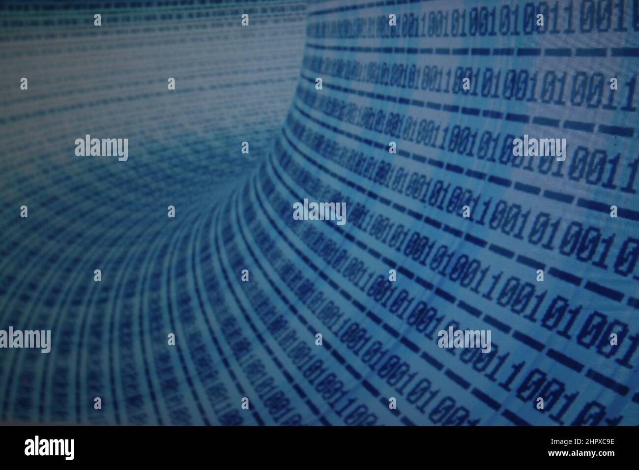 Digital blue pattern for backgrounds. Binary system concept Stock Photo ...