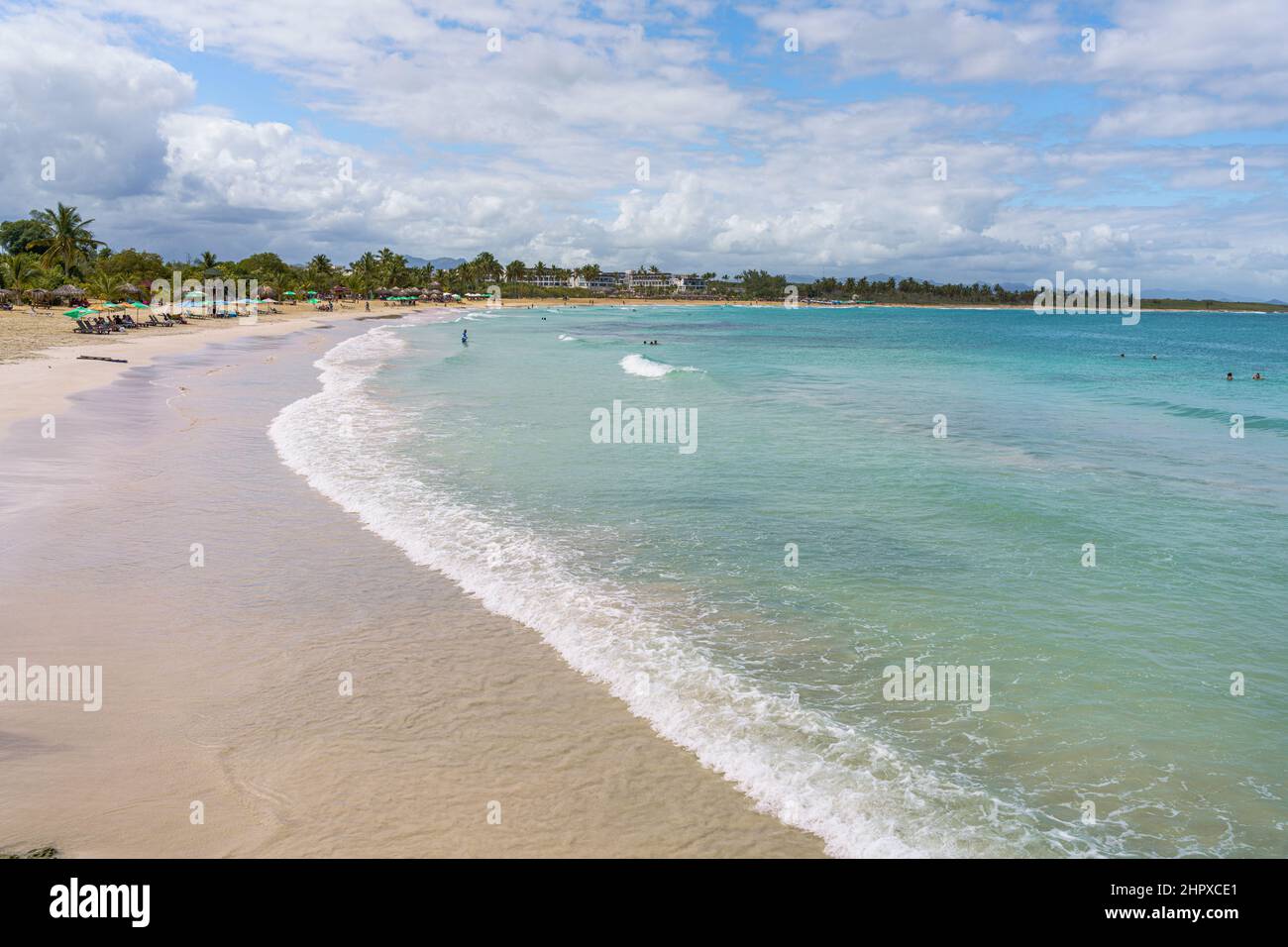Macao beach landscape, located in Punta Cana, popular tourist ...