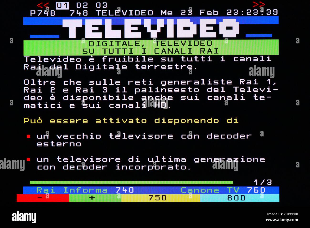 Televideo hi-res stock photography and images - Alamy