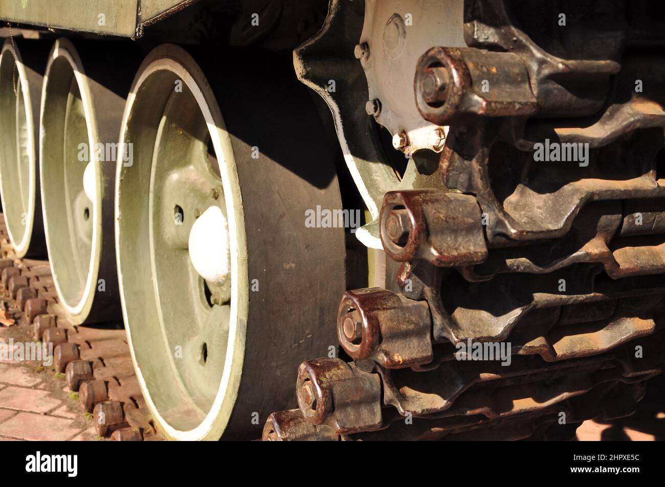 Close up of Wheel of tank war equipment . High quality photo Stock ...