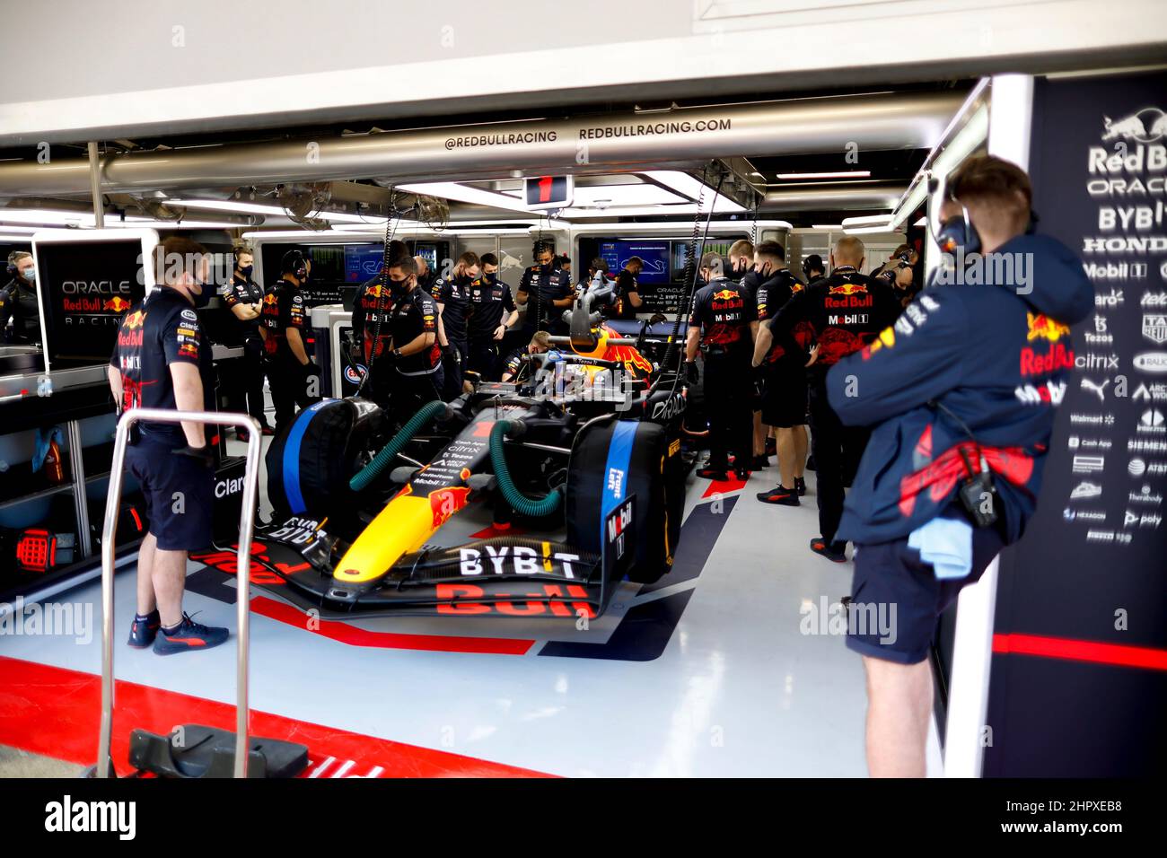 Red bull rb18 garage hi-res stock photography and images - Alamy