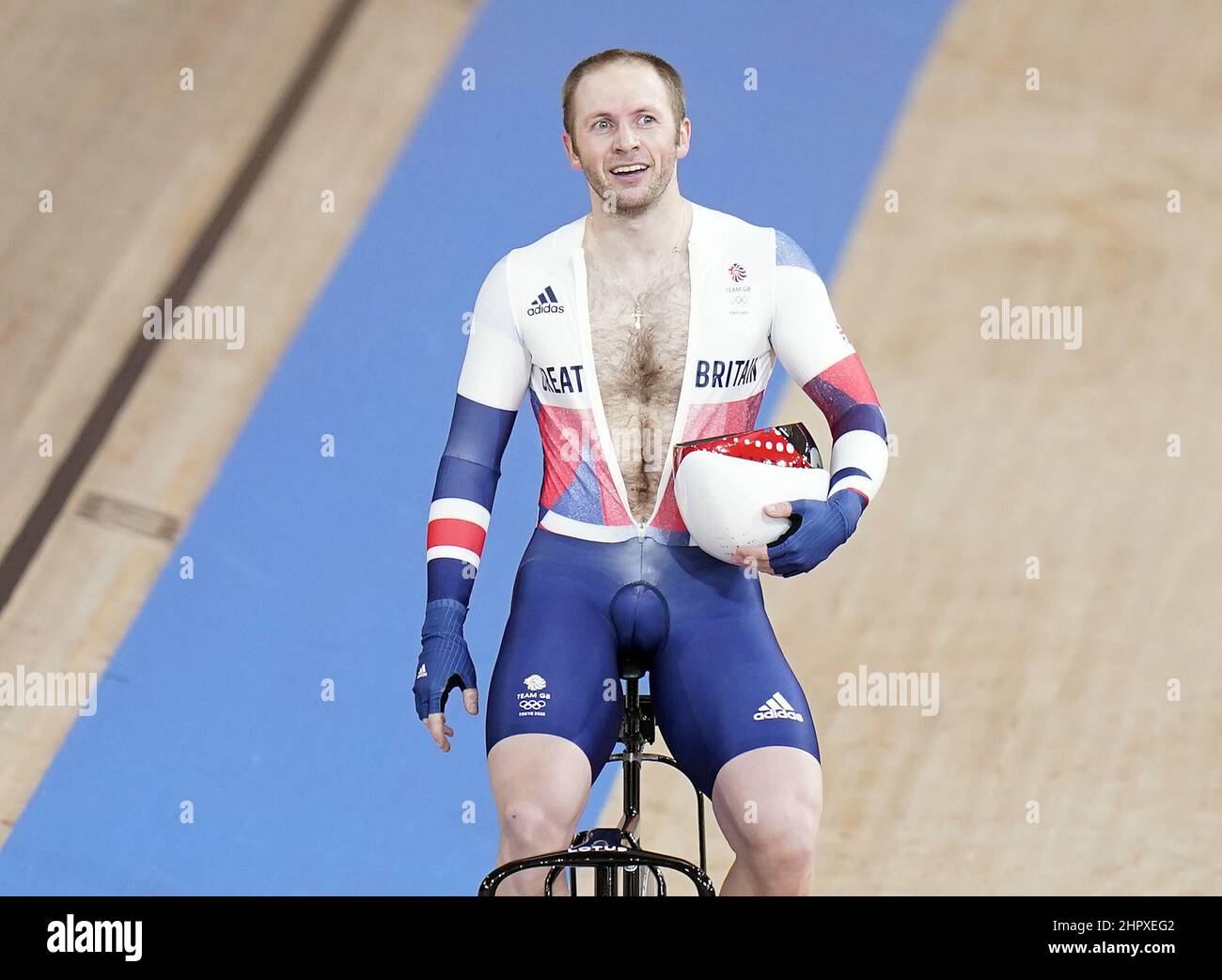 File photo dated 08-08-2021 of Great Britain's Jason Kenny celebrates ...